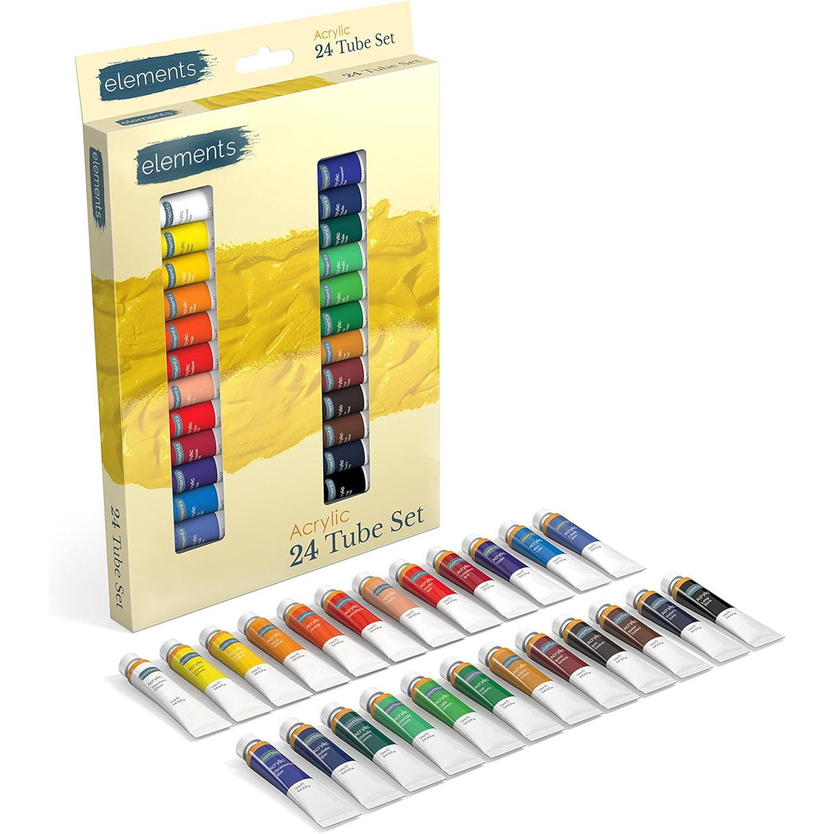 Elements 24x12ml Tube Acrylic Paint Set