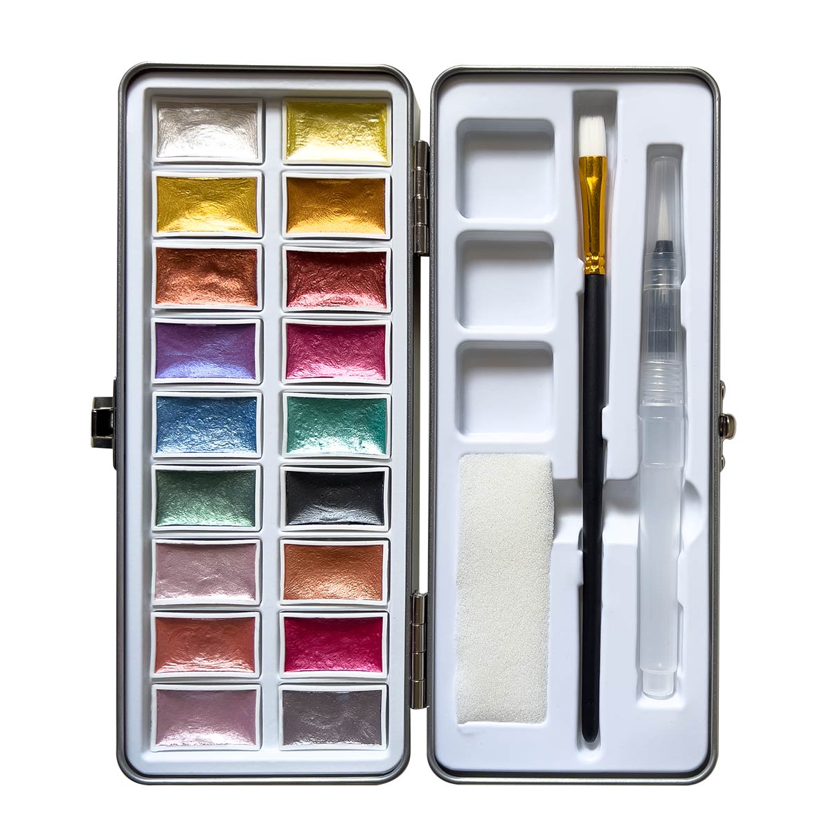 Elements Metallic Watercolour 18 Paint Pan Set