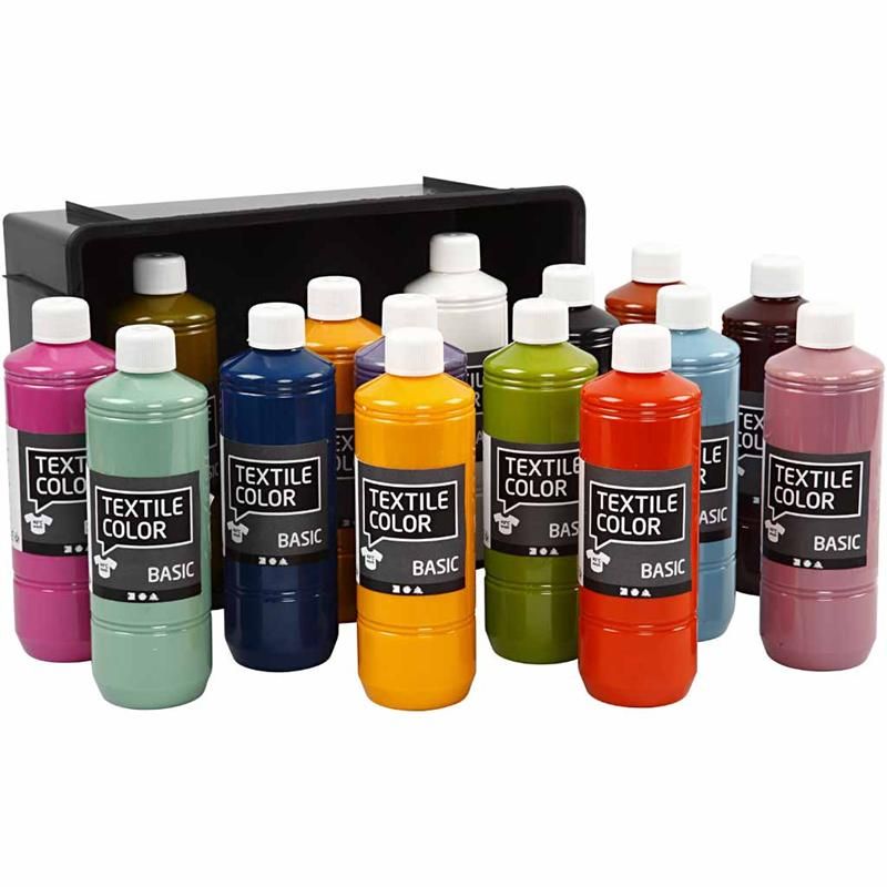 Creativ - Fabric & Textile Paint - Class pack - 15X500ml