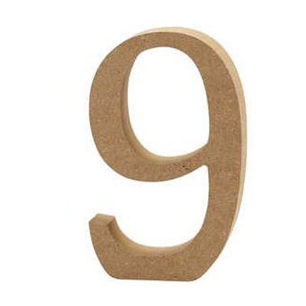 Create Craft - MDF Number 13cm - 9