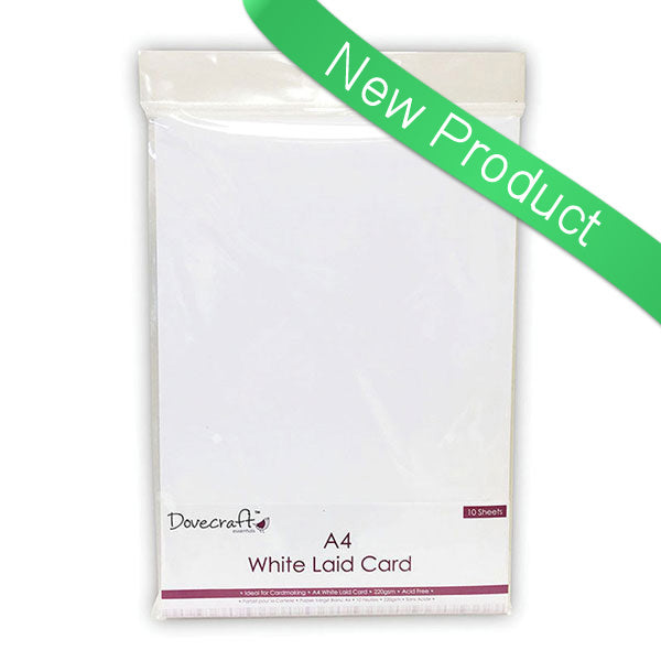 A4 White Laid Card 220gsm 10Shts