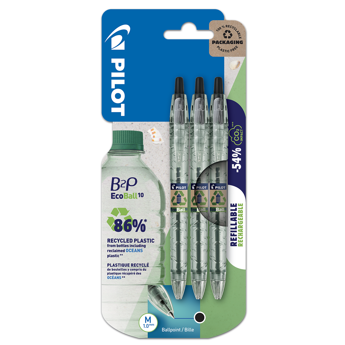 Pilot - G2 - Gel pen Ink - Retractable Rollerball - Black - Medium Tip
